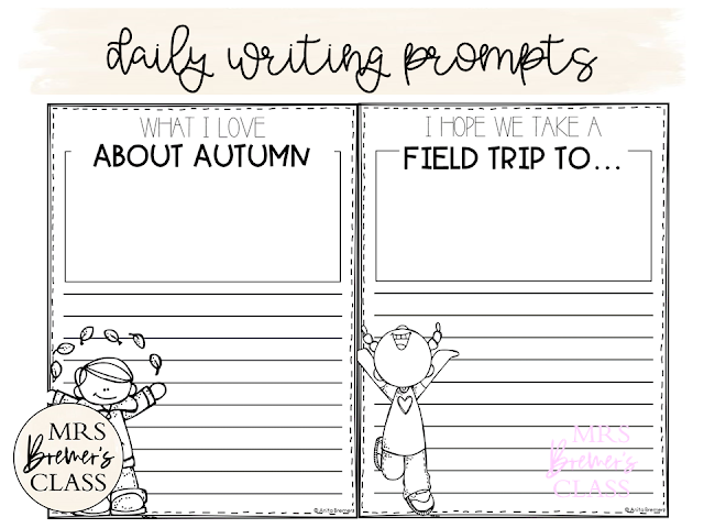 September Writing Activities for the Whole Month! | Mrs. Bremer's Class