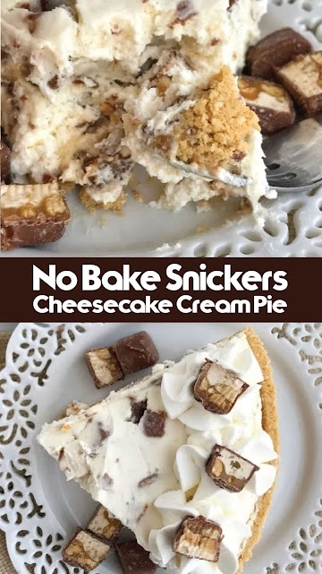 No Báke Snickers Cheesecáke Creám Pie | Extra Ordinary Food