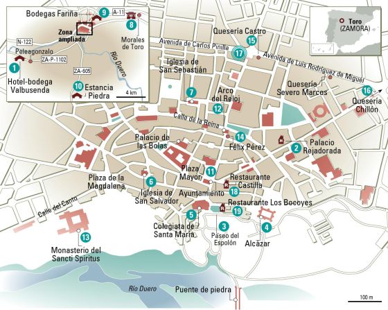 Mapas y planos de Zamora capital - Conmimochilacuestas