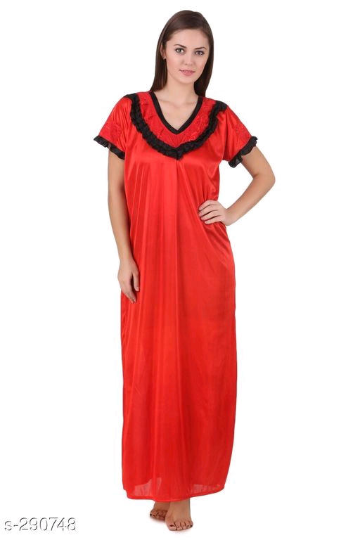 Net & Satin Nightdress: ₹320/- Free COD whatsapp+919199626046