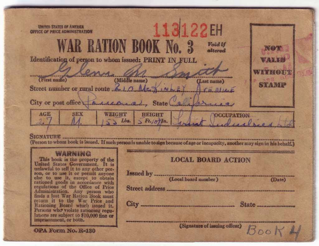 Know Their Stories: My Grandparents' World War II Ration Books