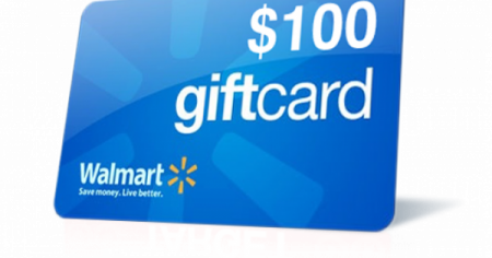 Get Walmart Gift a $100
