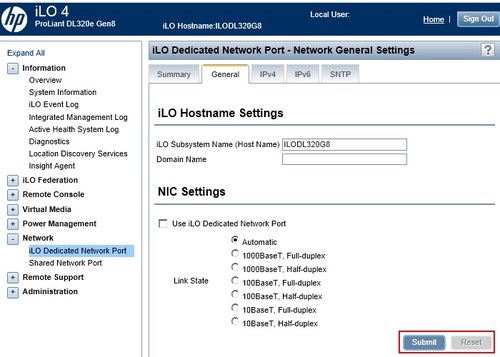 PRAMOD HPE SERVER: HPE Integrated Lights-Out 4 (iLO 4) - How to Reset ...