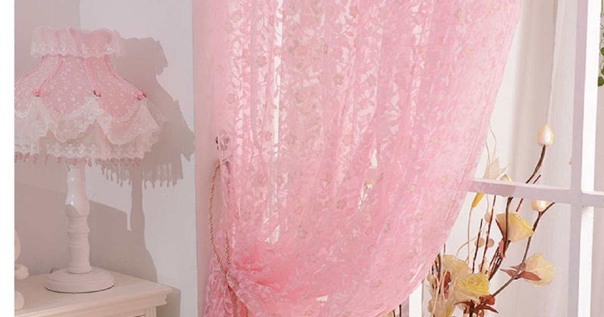Pink Lace Curtains - Vibe Chaser