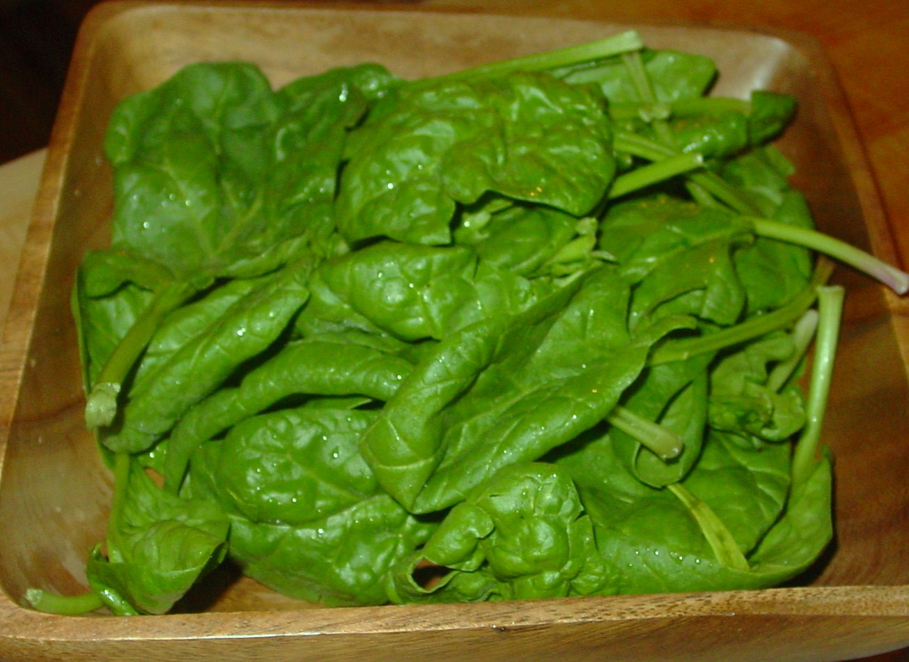 mason jars to muffin tins: A Dinner With Fresh Local Spinach