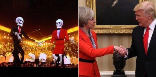 Katy Perry mocks Donald Trump with her performance at the 2017 Brit Awards