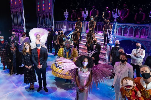 The Cambridge Family attended a special pantomime performance at Palladium