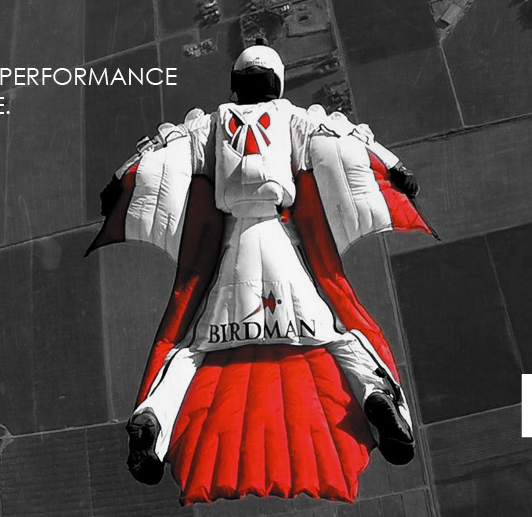 Birdman Flying Suit - Wing gliding ~ Crazy Wingsuit Flying