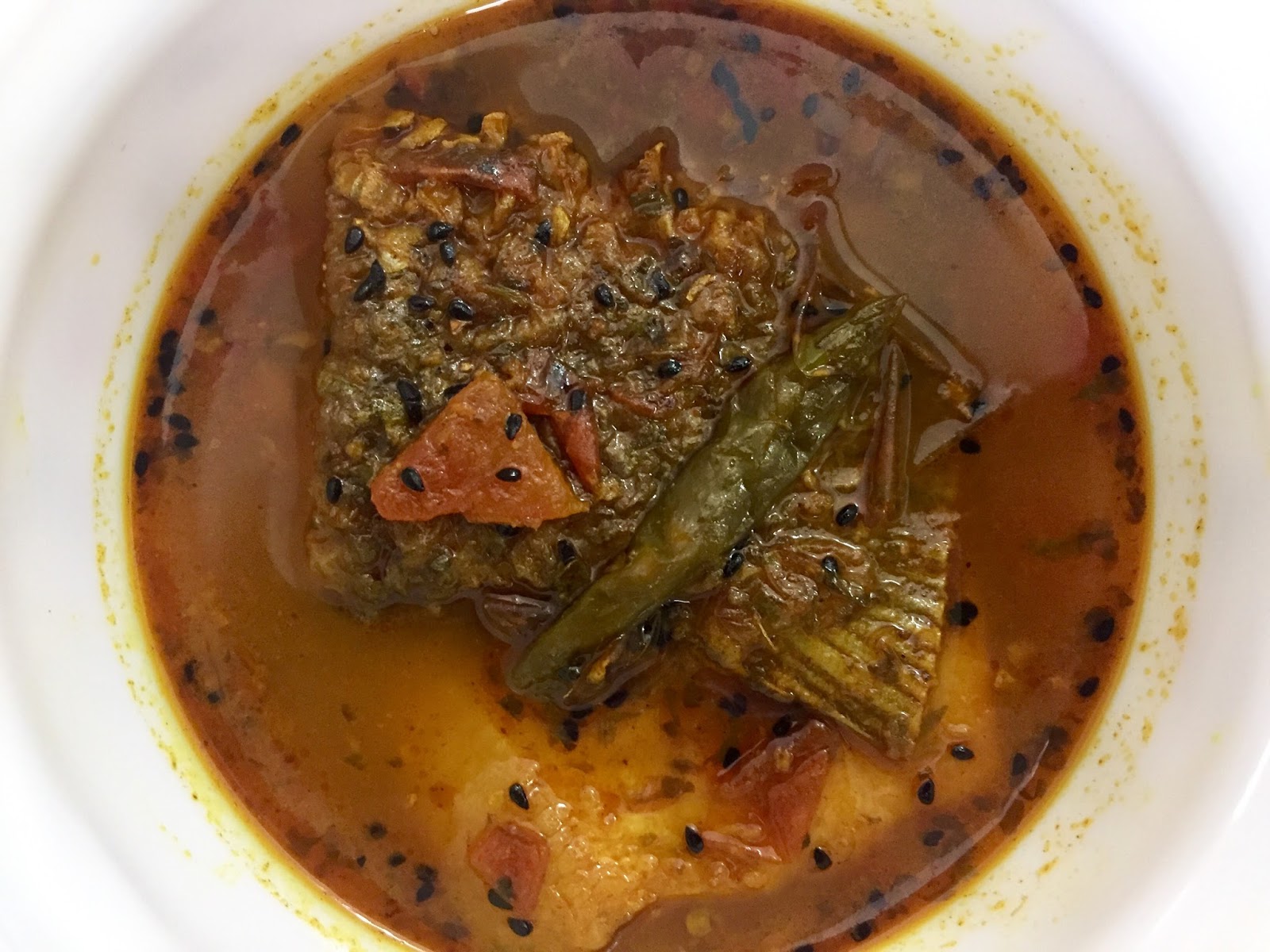 Komola Katla -Katla fish cooked in Orange Juice