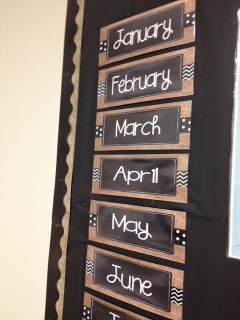 First Grade Glitter and Giggles: Classroom Reveal...Burlap & Black