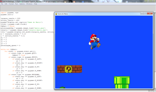 Matemática & Games: Pygames: criando um cenário e a movimentação de um ...
