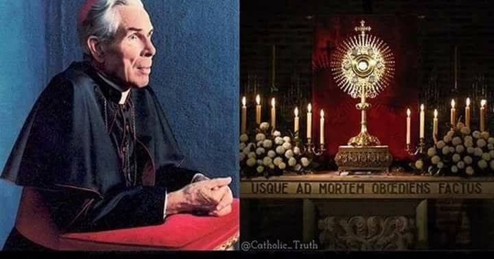 #Quote to SHARE by Archbishop Fulton J. Sheen "The secret (to my ...