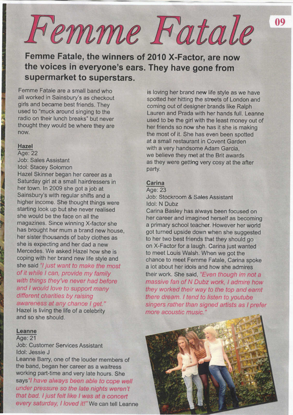 L1A Leanne Barry: 2011