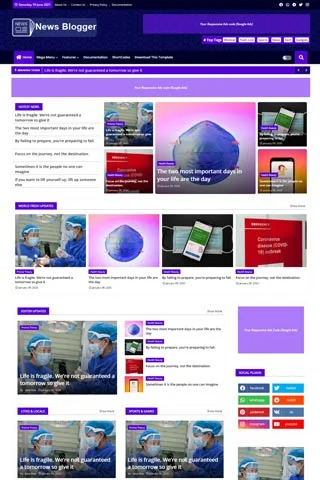 News Blogger Free Blogger Templates Download 2024