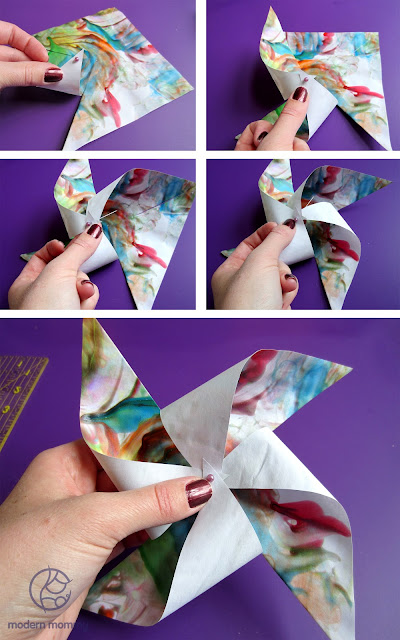 Modern Mommy: Make It Monday: Paper Windmills