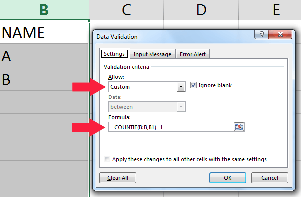 Restrict Duplicate Values Restrict Duplicate Values