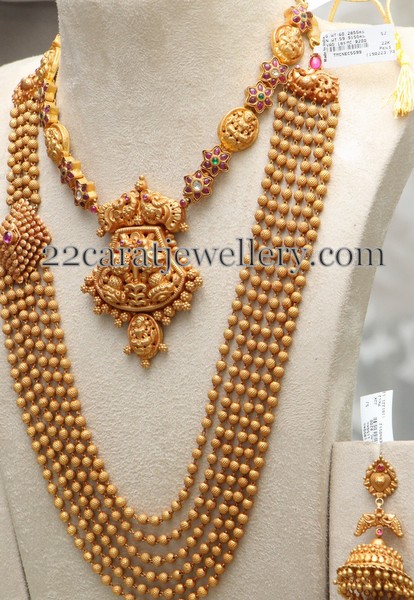 Gold Balls Set with Choker by PMJ - Jewellery Designs