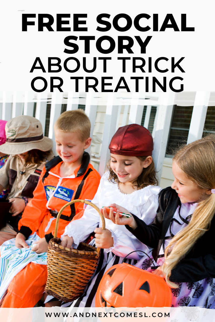 Free Printable Halloween Social Story About Trick-or-Treating | And ...