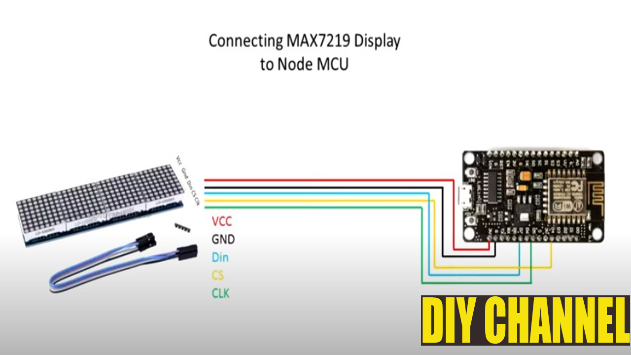 Esp8266 Clock Using Max7219 Led Matrix Display Hacksterio