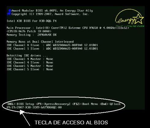 La Computadora: Como Entrar a la Bios