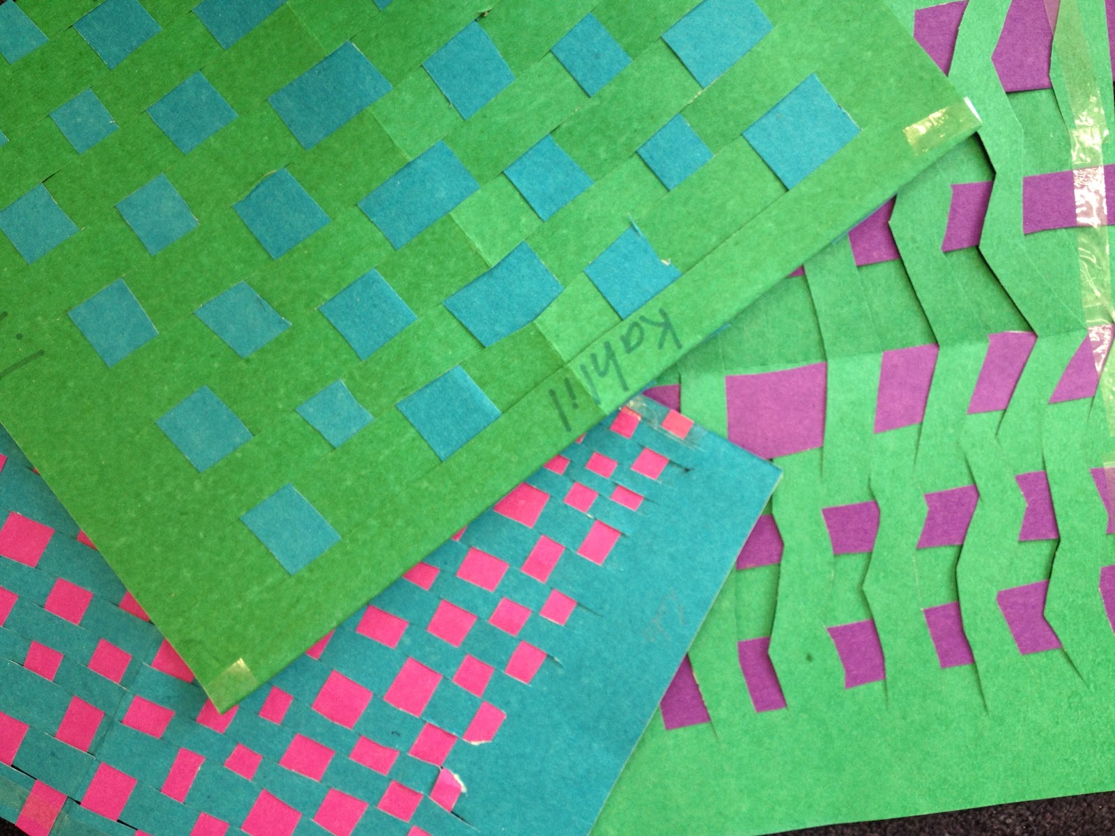 Karitane School 100 blog : How to Weave Paper