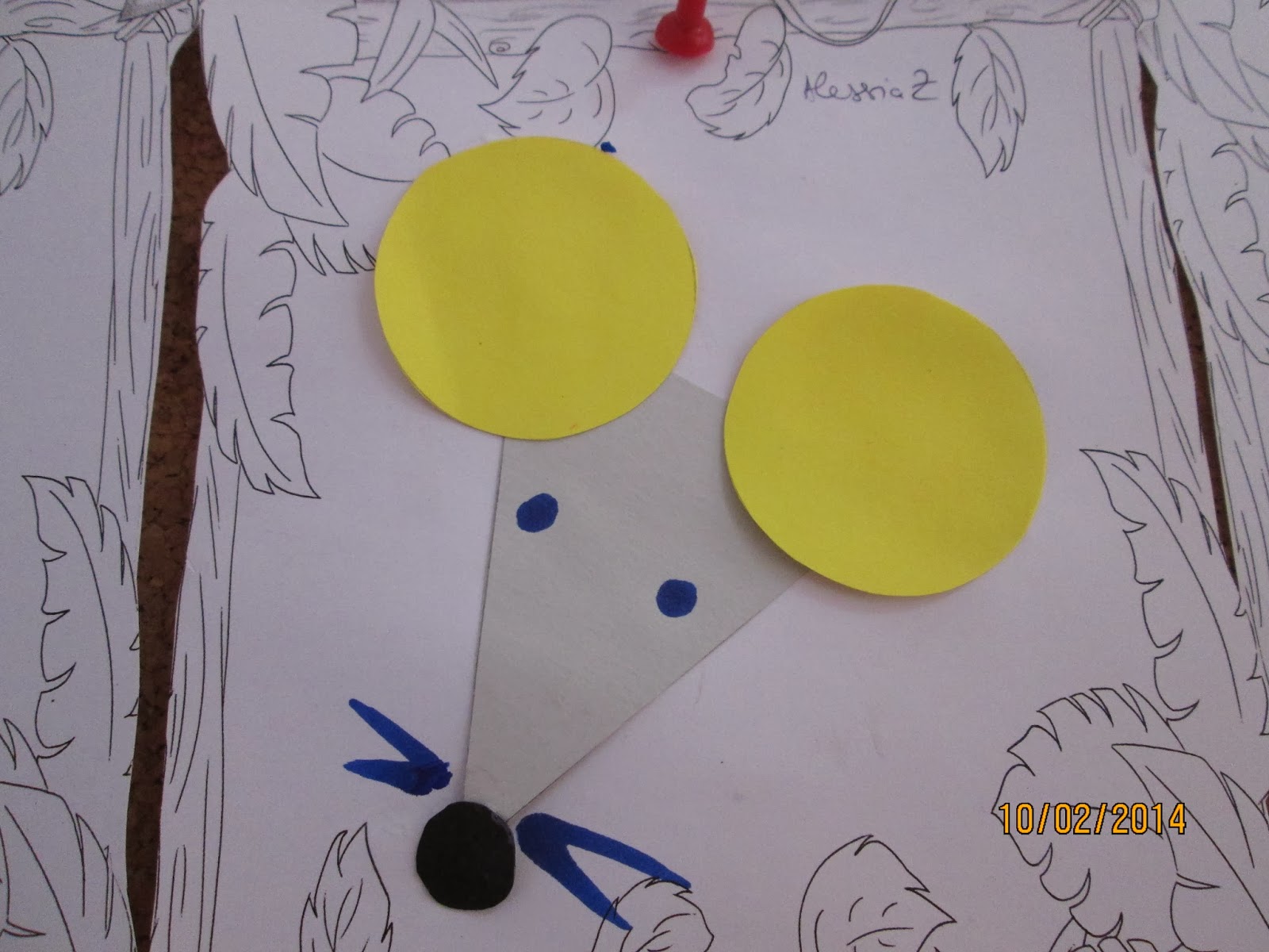 Mela si copiii: Șoricelul - activitate practică (asamblare și lipire)