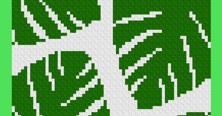 Living the Craft Life: Monstera Leaves C2C Blanket - FREE GRAPH