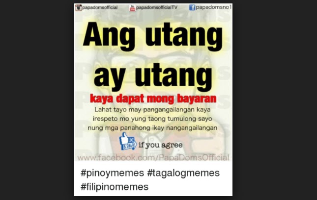 UTANG VERSUS BAYARAN - USAPANGPERA.PH