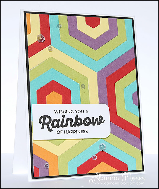 Wishing you a Rainbow for Frantic Stamper | Embellish Craft Love