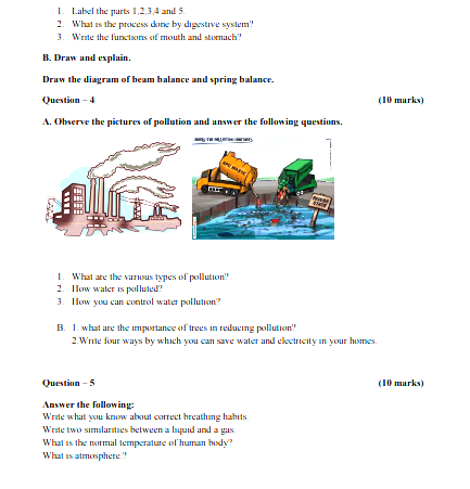 ICSE SCIENCE CLASS 3 TEST PAPERS - NewtronLearner