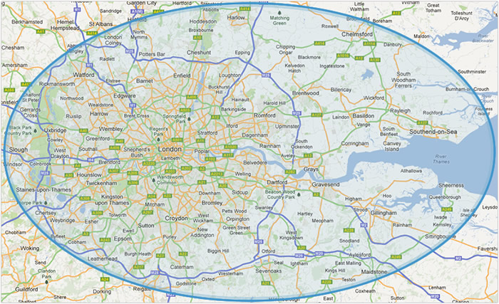 Map Of London Postal Areas - United States Map