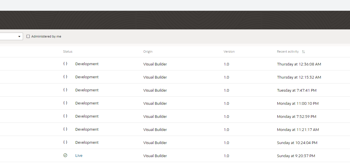 Custom Search Page in VBCS