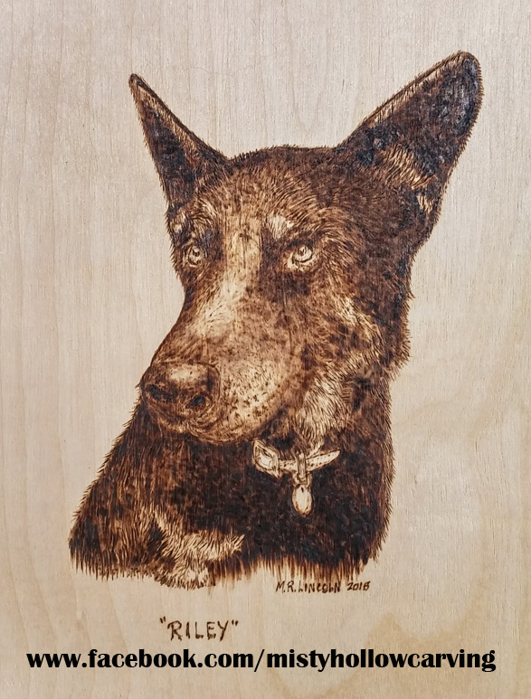 From the Desk of Murray Lincoln: Pyrography of Dogs - January 2, 2016