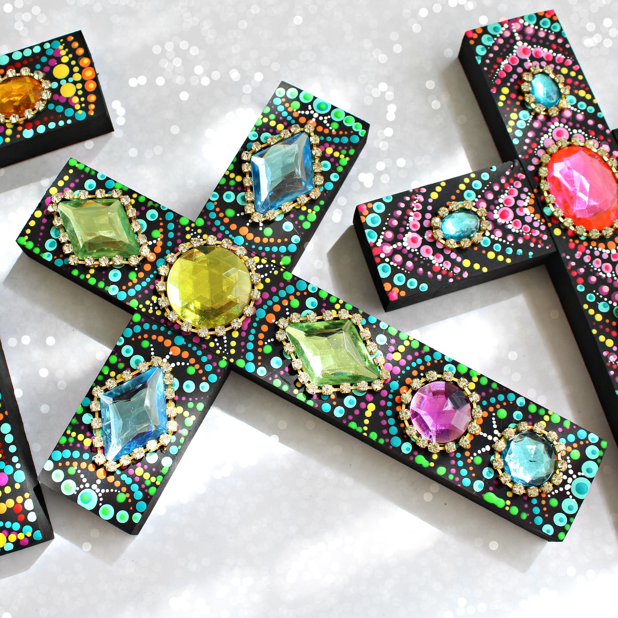 Mark Montano: Dotted Boho Crosses