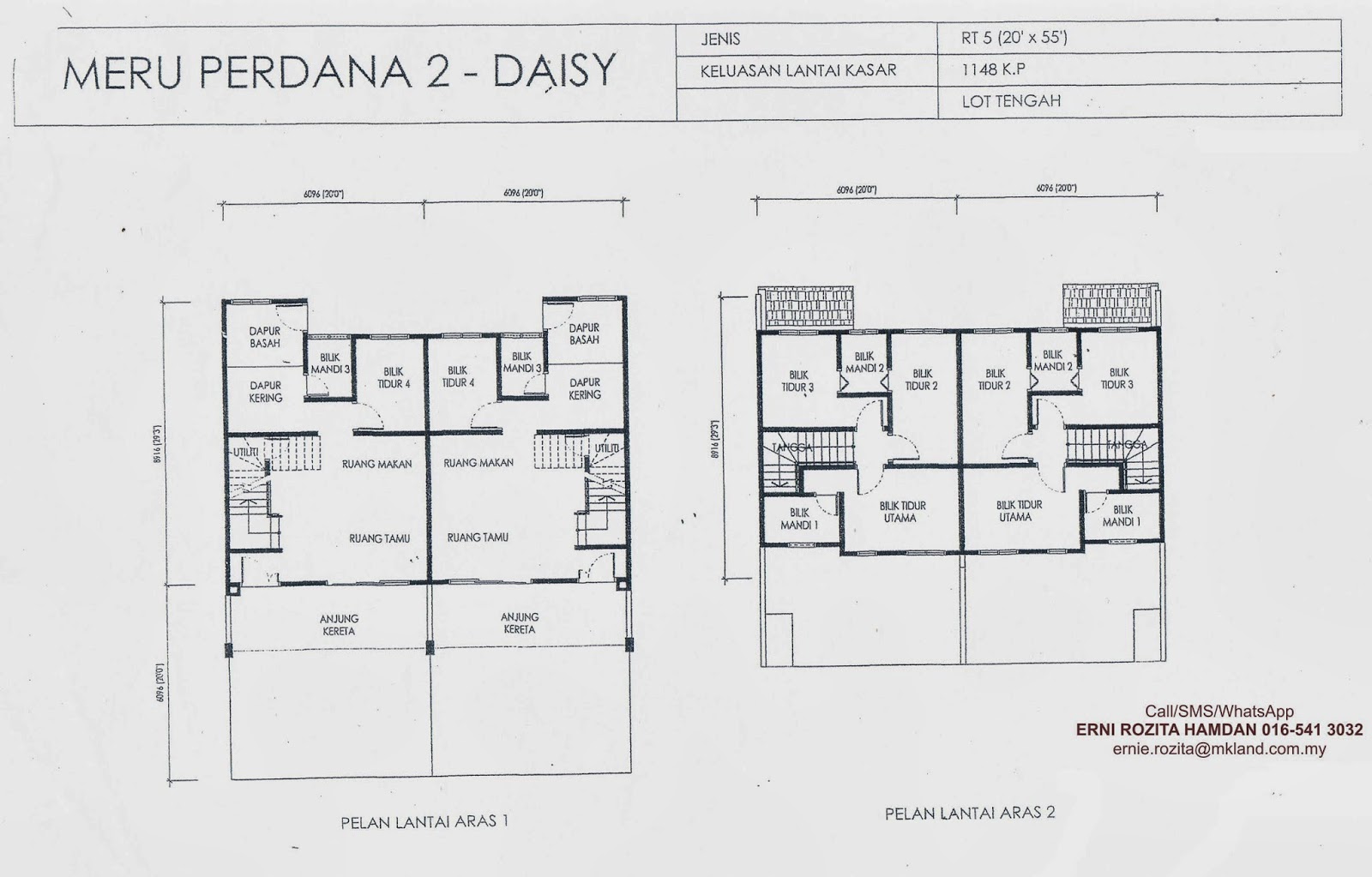 Meru Perdana Ipoh - MK Land Perak: TERES 2 TINGKAT JENIS DAISY