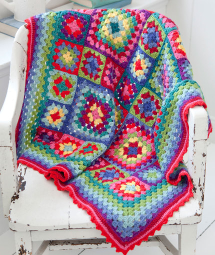 Colorful Blankets! 12 Free Crochet Patterns... | Fiber Flux ...