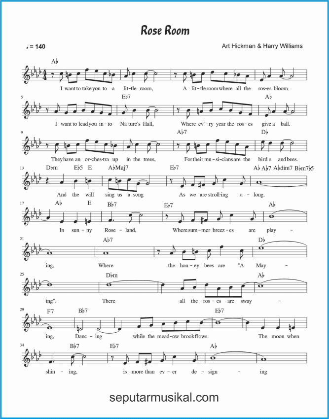 Chord Lagu Rose Room - SEPUTAR MUSIK