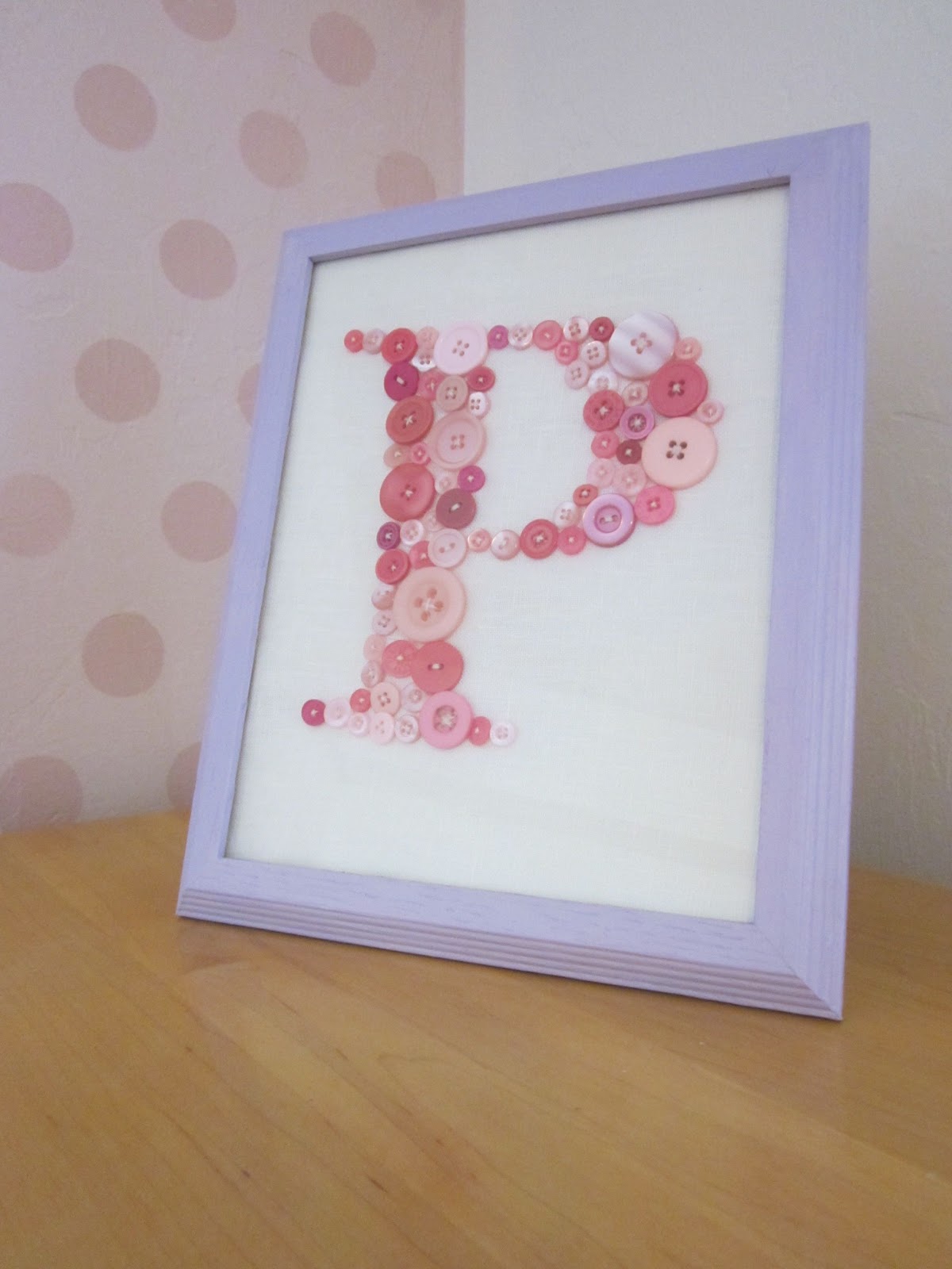 My blahg: Tutorial: How to Make Nursery Button Art