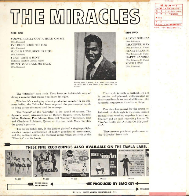 Classic Rock Covers Database: The Miracles - The Fabulous Miracles (1963)