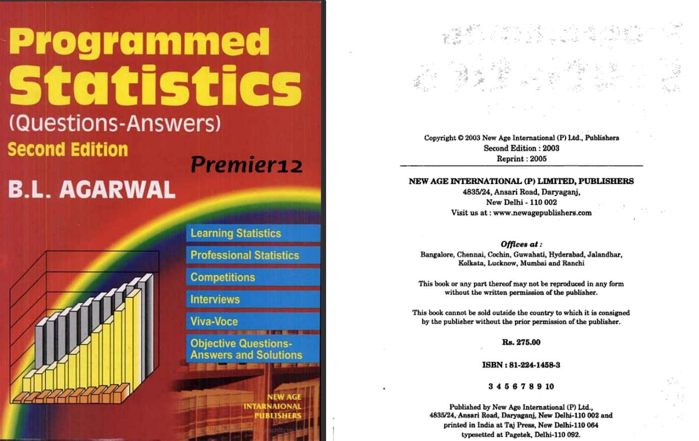 Review and Content summary of Programmed Statistics by B.L. Agarwal