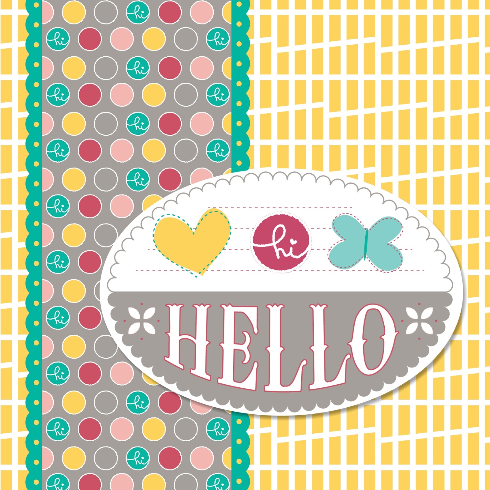 Stamping With Sass: Hello There Digital Kit