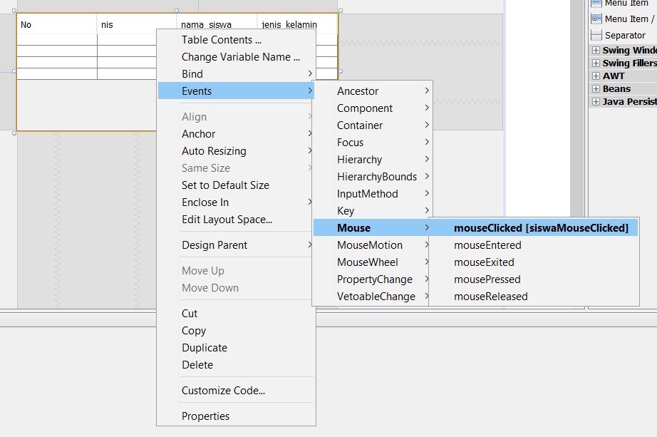Cara melakukan Edit dan Hapus pada Netbeans