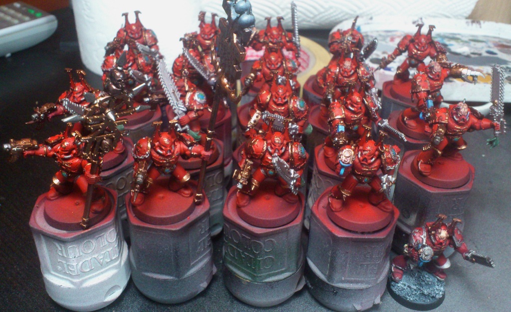 Work in Progress Wednesday - Khorne Berzerkers