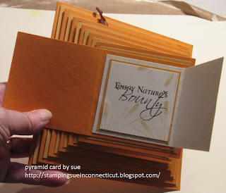 Stamping Sue: Pyramid cards with video