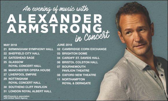 Team Xander: Alexander Armstrong on tour