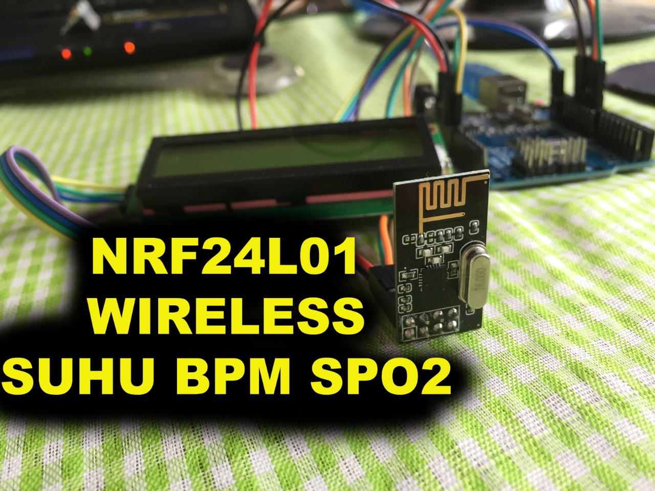 Nrf24l01 Multiple Data Wireless Transmitter Receiver Suhu Bpm Spo2 Sensor Max30100 Dan Lm35