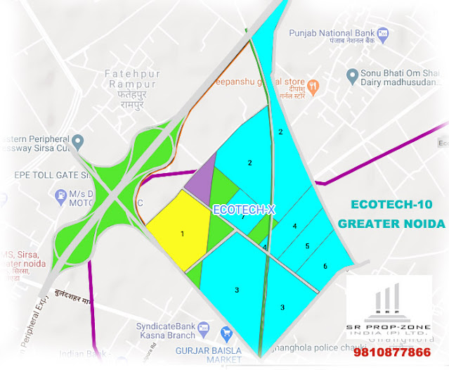 Layout Plan Of Ecotech-10 Greater Noida GPS MAP, HD Print Map - Greater ...