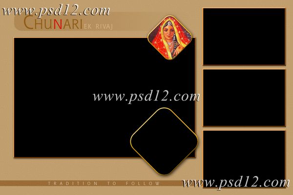 12x18 Photo Album HD Vidhi Backgrounds - PSD12