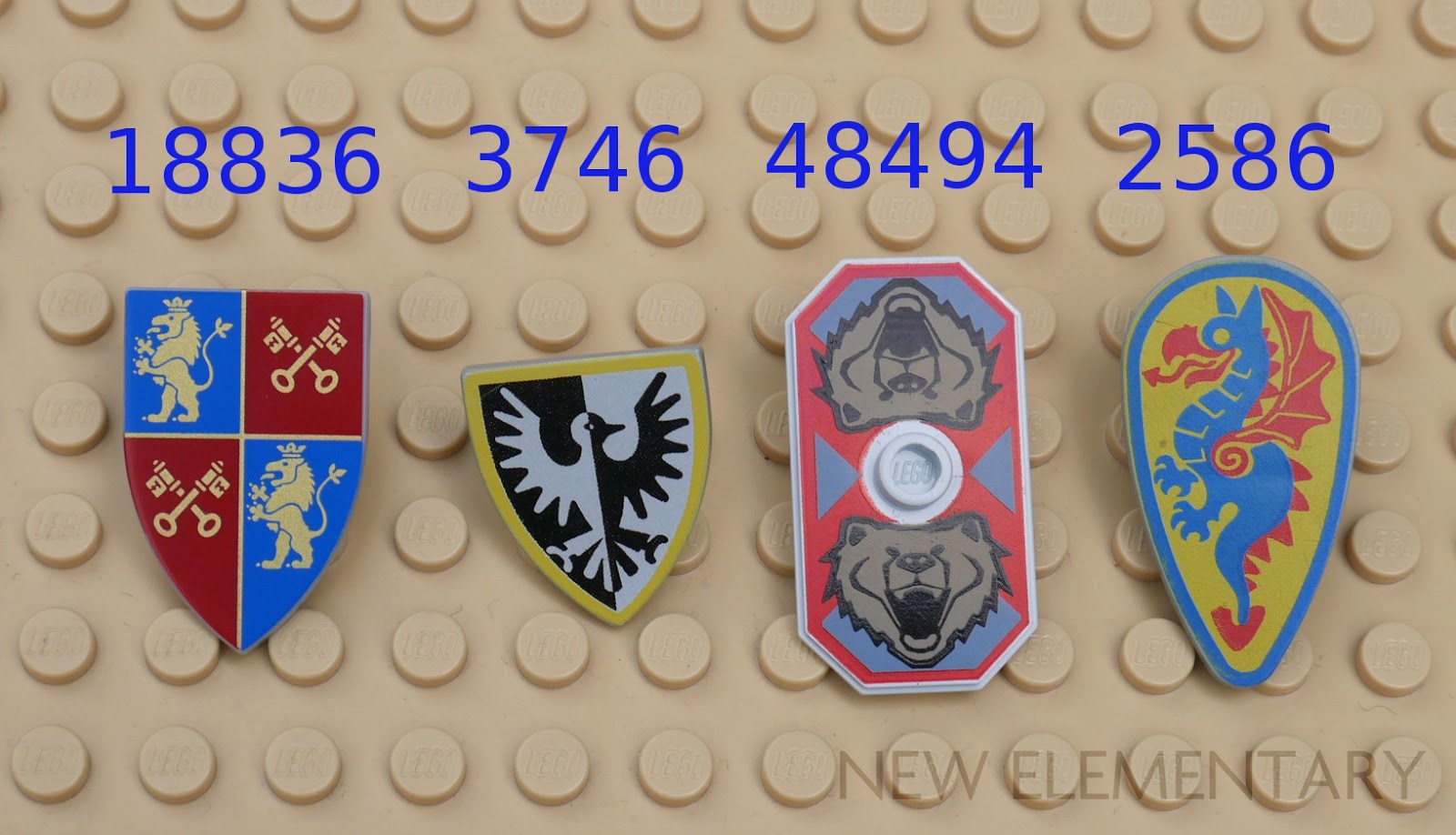 New versions of shield and mermaid tail | New Elementary: LEGO® parts ...