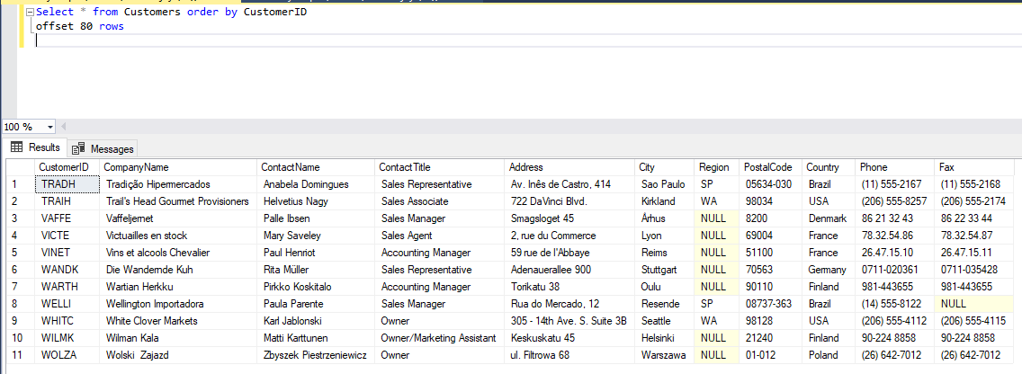 SQL SERVER : OFFSET and FETCH example - ASPMANTRA | Asp.Net,MVC ... SQL SERVER : OFFSET and FETCH example - ASPMANTRA | Asp.Net,MVC ...